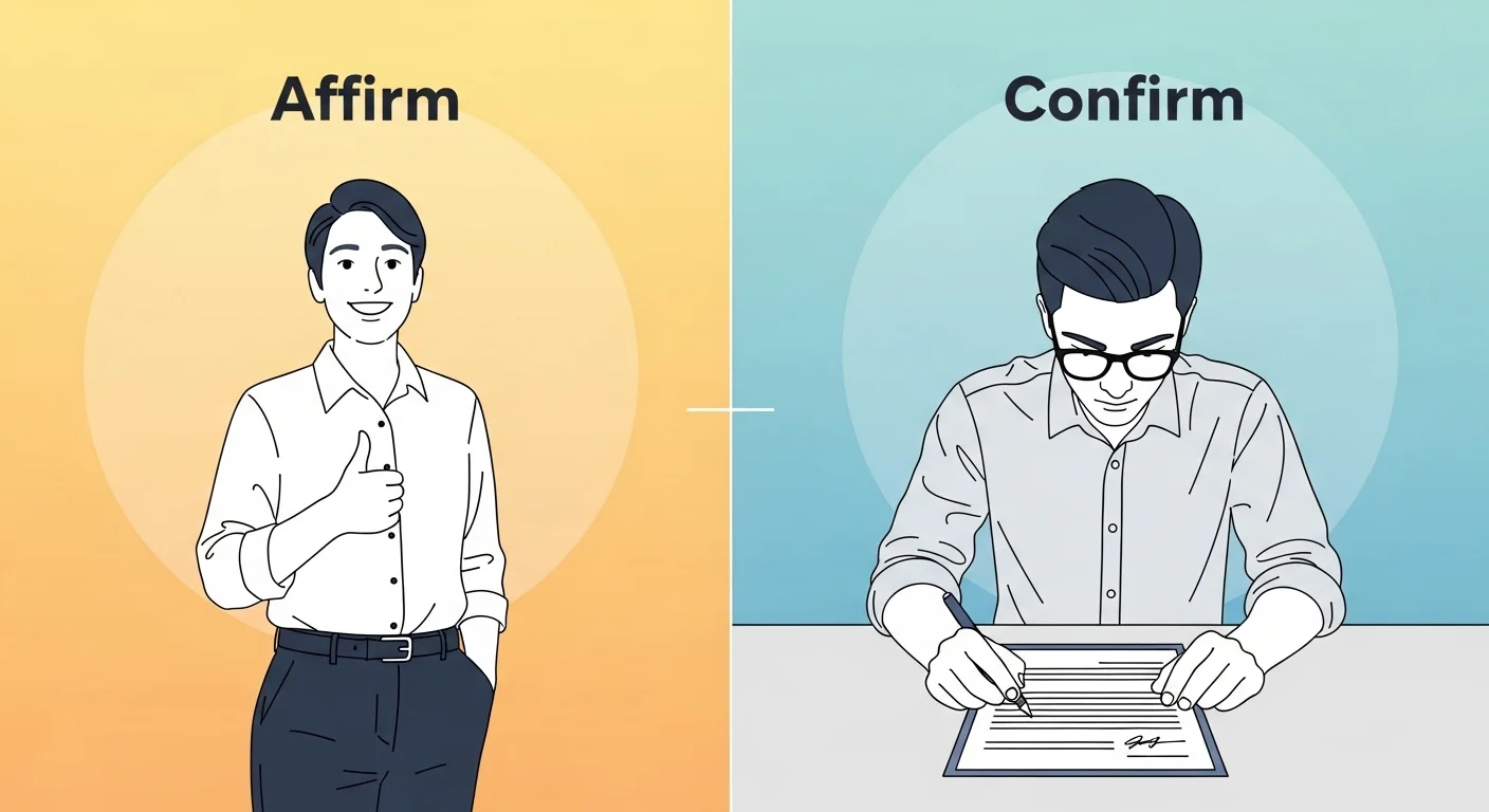 Affirm vs Confirm: Meaning, Differences & When to Use Each(2026)